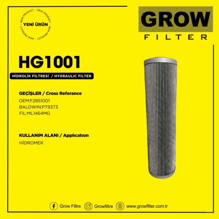 Hidrolik Filtresi HG1001 - GROW FILTER