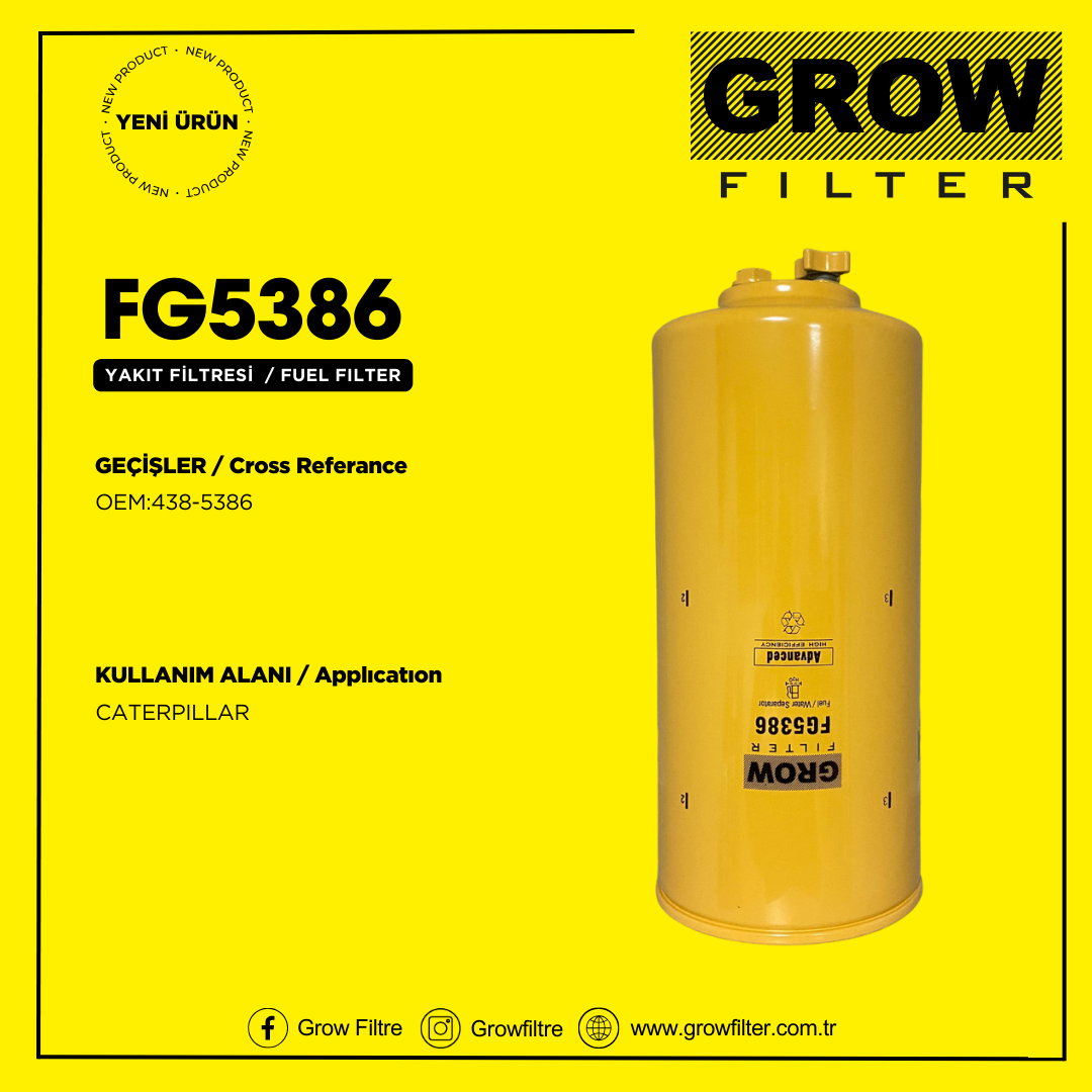 Yakıt Filtresi FG5386 - GROW FILTER