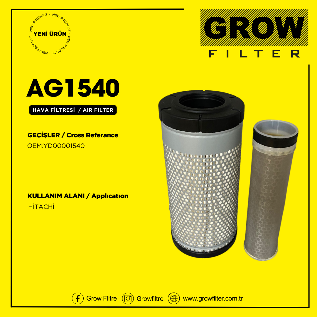 Hava Filtresi AG1540 - GROW FILTER