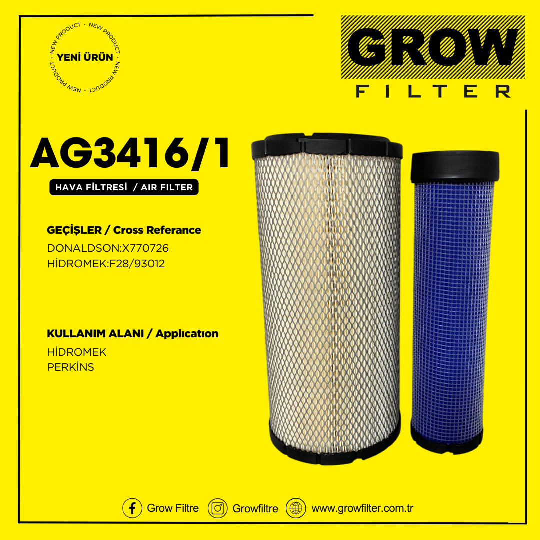 Hava Filtresi AG3416/1 - GROW FILTER